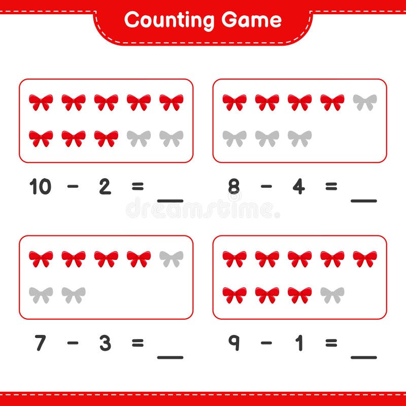 Counting Game, Count the Number of Ribbons and Write the Result ...