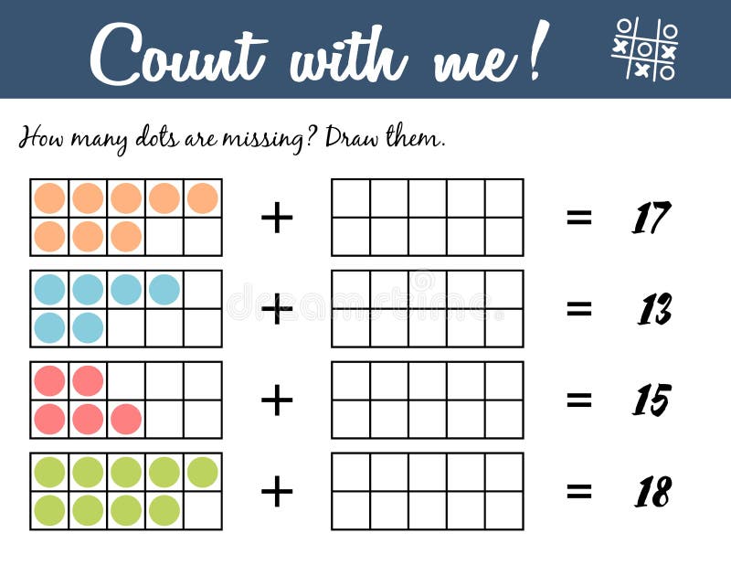 Counting Game for Preschool Children. Educational a Mathematical Game ...