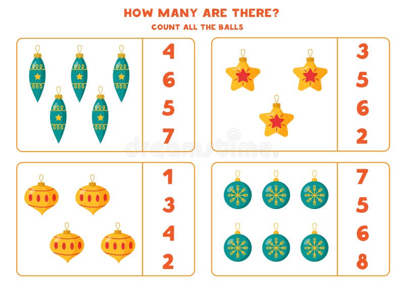 Counting Balls Stock Illustrations – 275 Counting Balls Stock ...