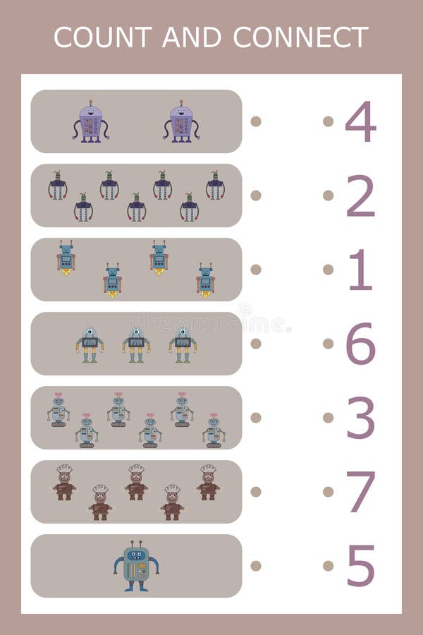 Educational Exercises for Preschool Children Stock Illustration ...