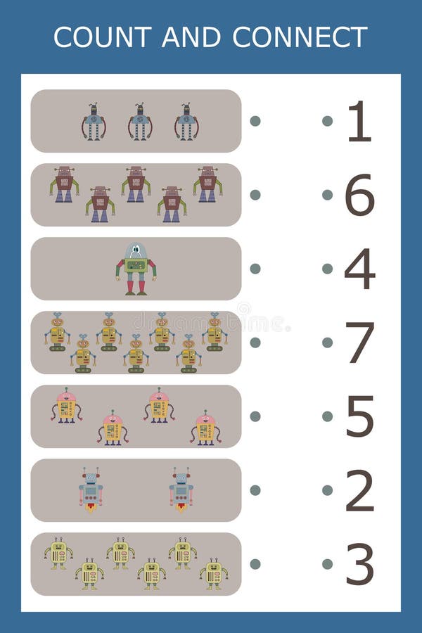 Educational Exercises for Preschool Children Stock Illustration ...