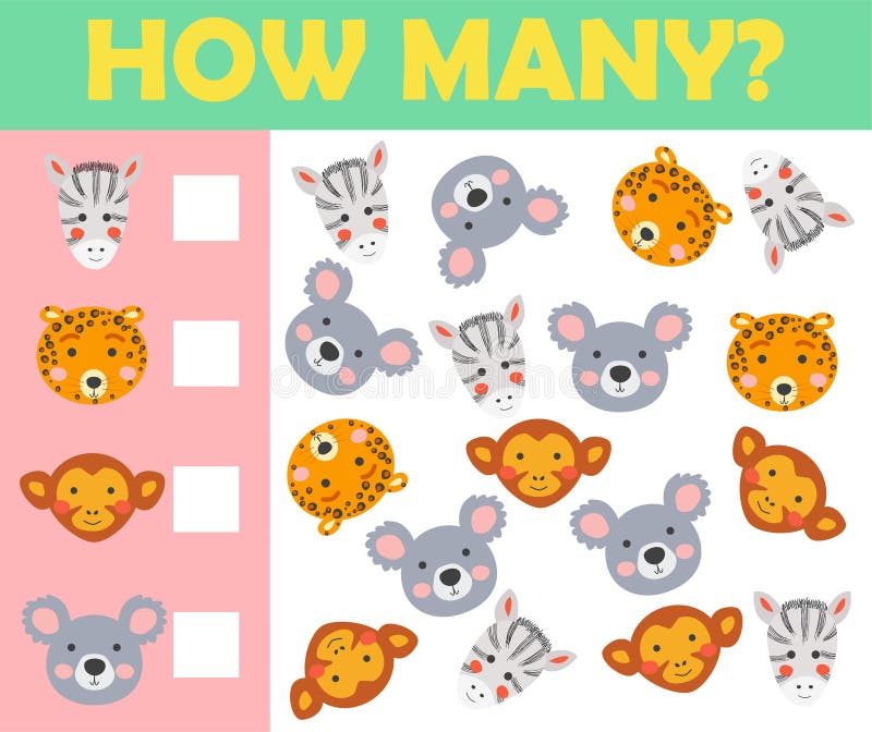 Counting. Game for Preschool Children. Educational a Mathematical Game ...