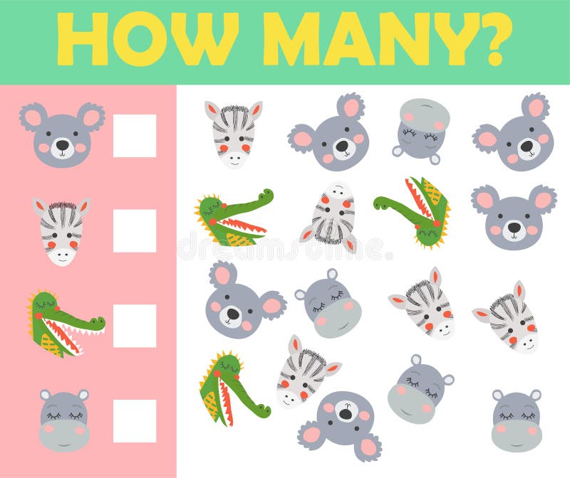 Counting. Game for Preschool Children. Educational a Mathematical Game ...