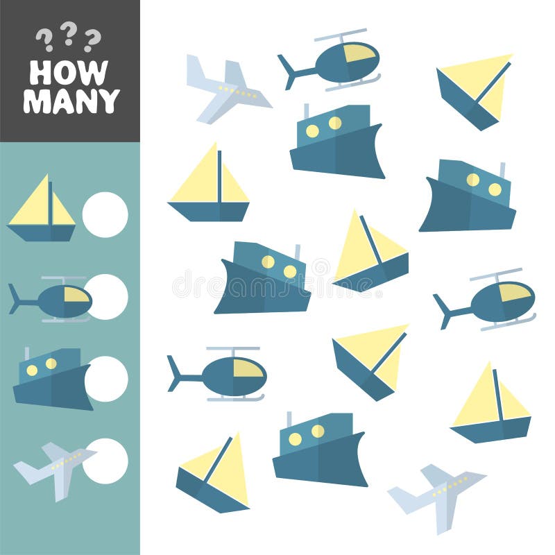 Mathematical Helicopter. a Game for Children. Developing Numeracy ...