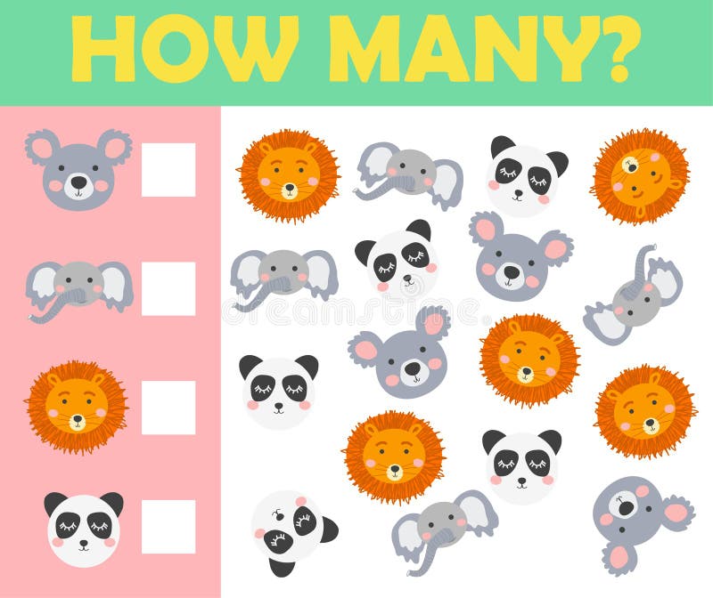 Counting. Game for Preschool Children. Educational a Mathematical Game ...