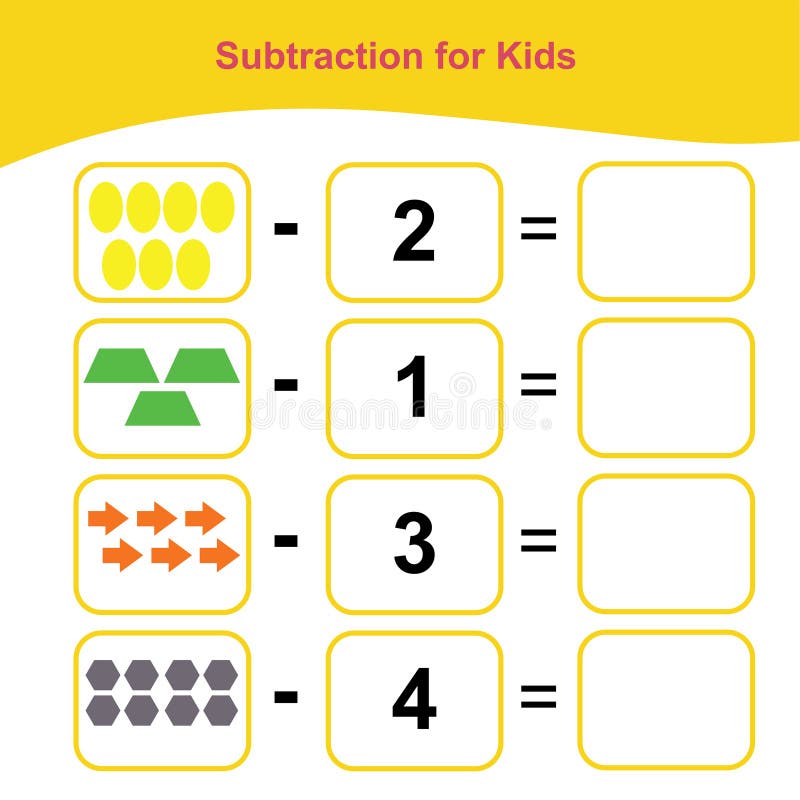 Counting Game for Preschool Children. Math Worksheet for Preschool ...