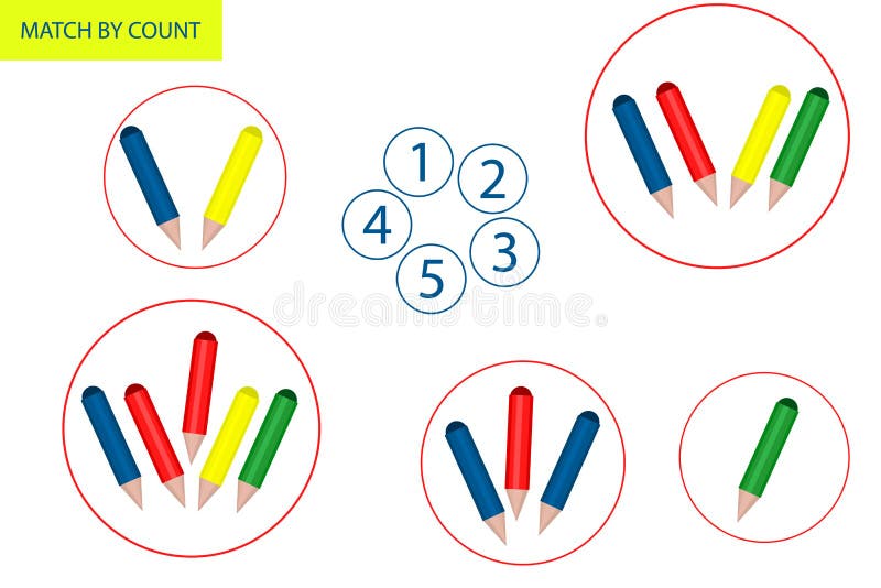 Counting Game for Preschool Children. Mathematics Task. How Many ...