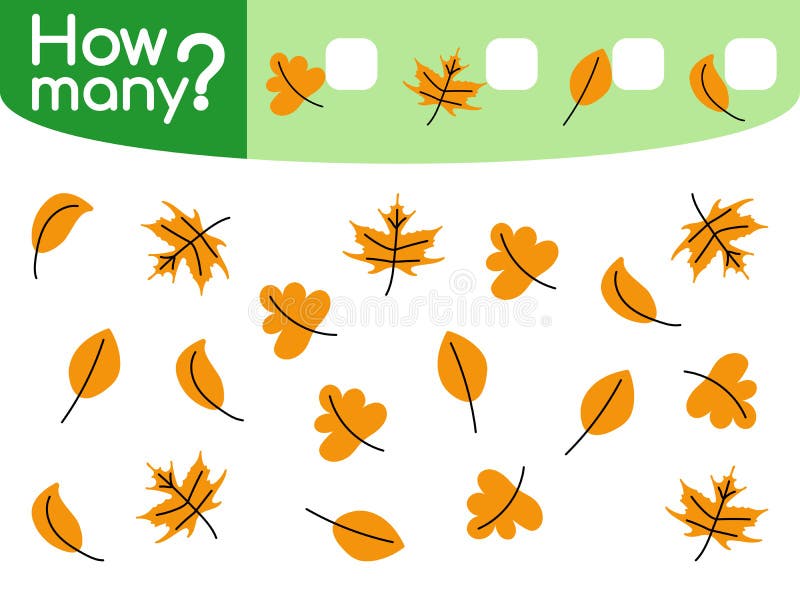 Counting Game for Preschool Children Vector Illustration Stock Vector ...