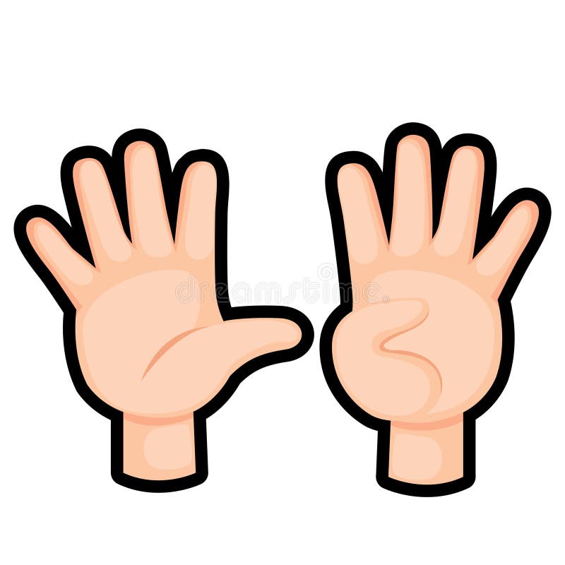 Counting Hand.finger Number Nine Stock Vector - Illustration of ...