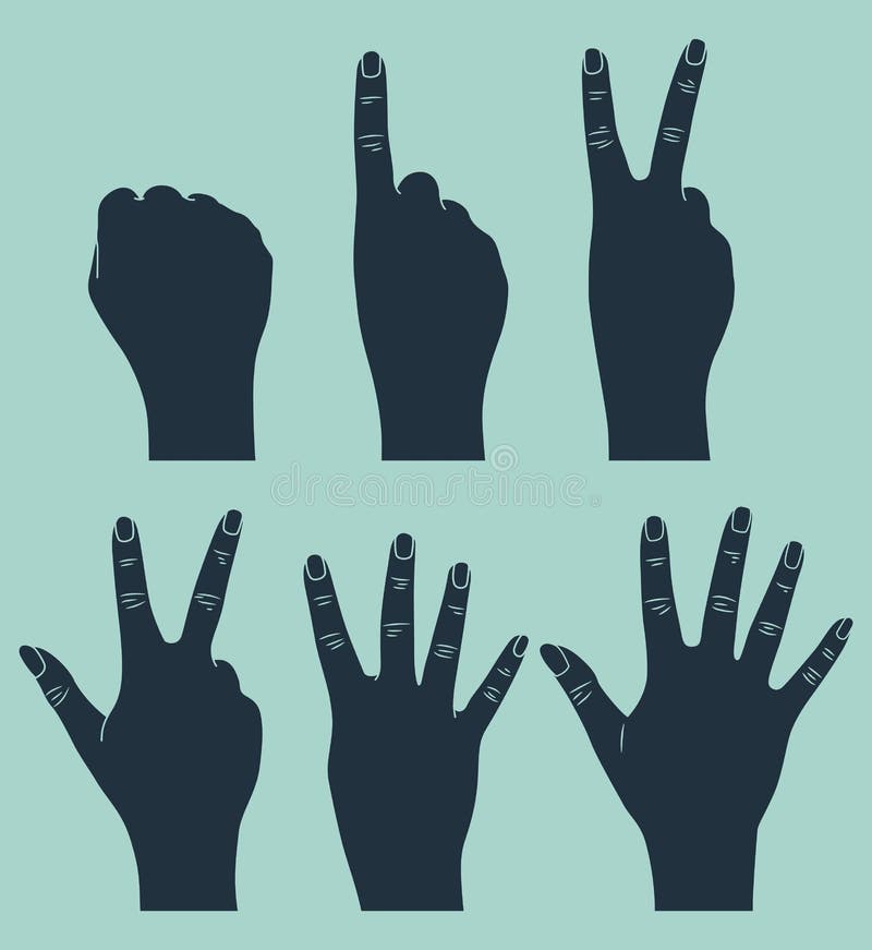 Vintage hand gesture stock illustration. Illustration of index - 29861757