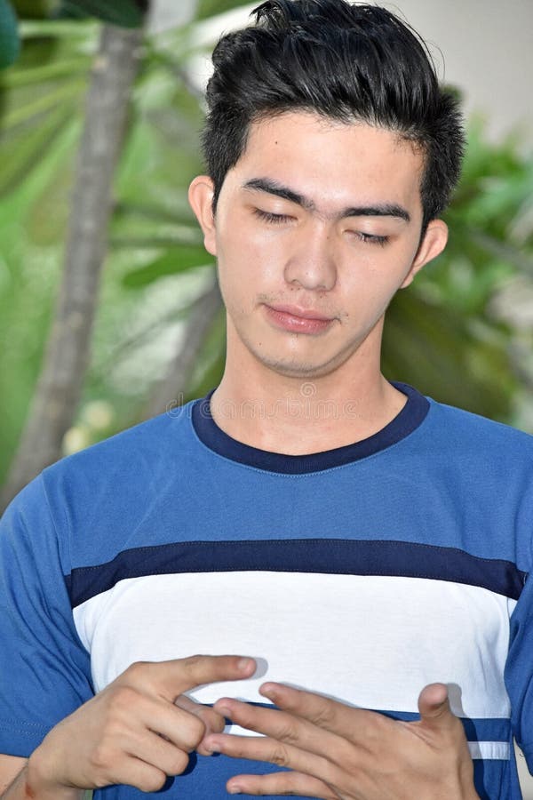 Counting Handsome Asian Male Stock Photo - Image of maths, male: 146693148