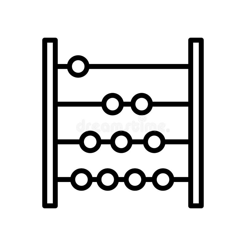 Counting Icon Vector Isolated on White Background, Counting Sign , Thin ...