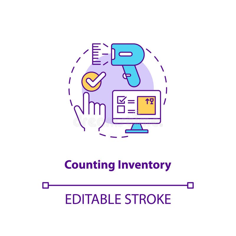 Counting Inventory Clipart