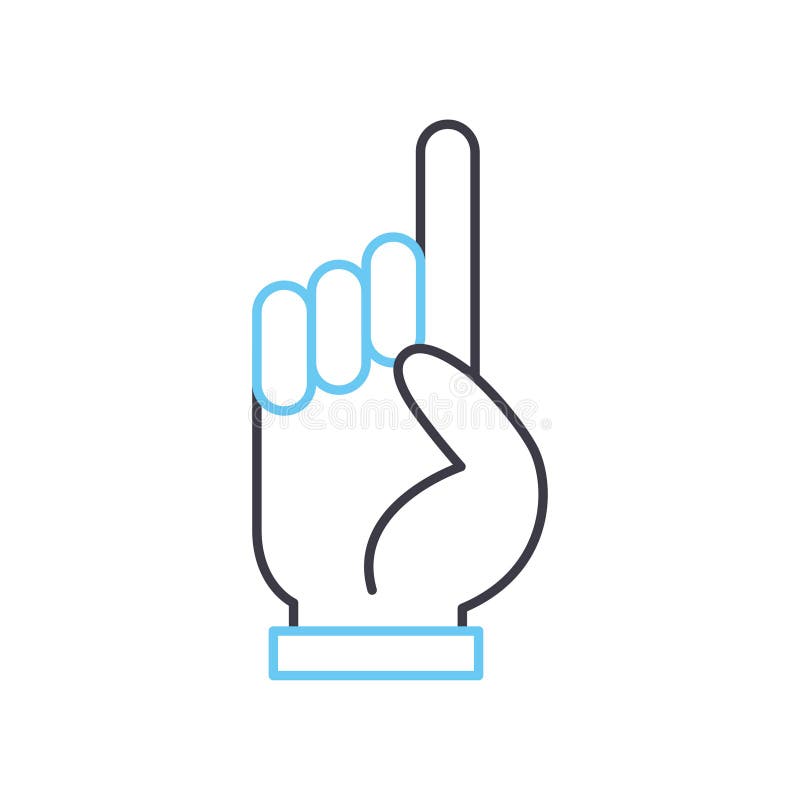 Counting Line Icon, Outline Symbol, Vector Illustration, Concept Sign ...