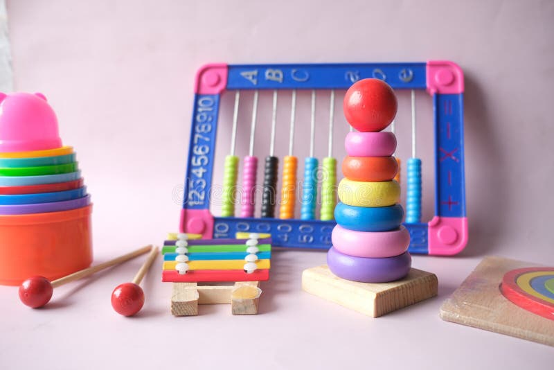 Counting Math Learning Toy on Table Stock Image - Image of school ...