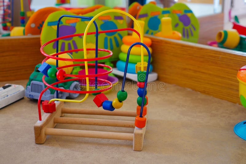 Counting Math Learning Toy on Table Stock Image - Image of school ...