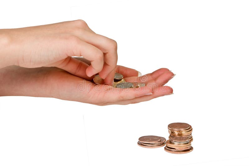 Counting money stock photo. Image of coinage, money, dollar - 11175456