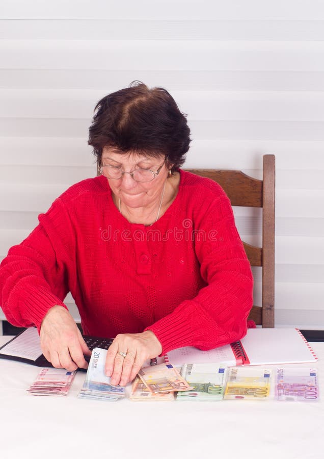 Counting money stock image. Image of count, female, business - 36479217