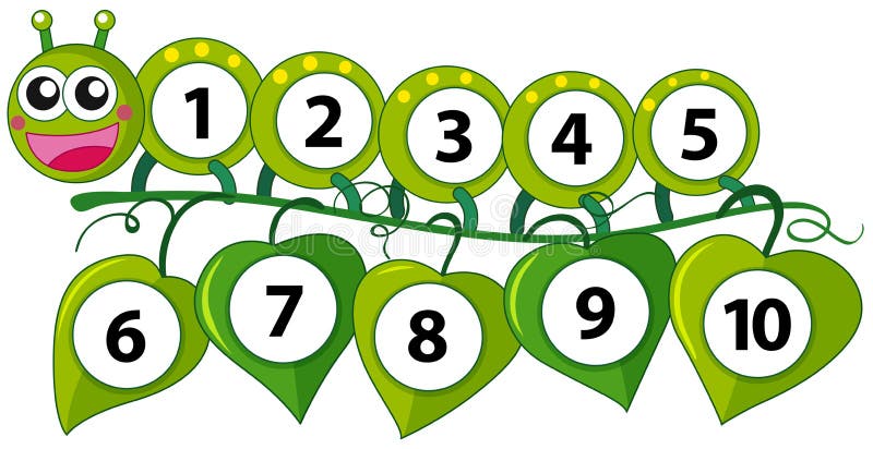 Caterpillar Numbers Stock Illustrations – 74 Caterpillar Numbers Stock ...