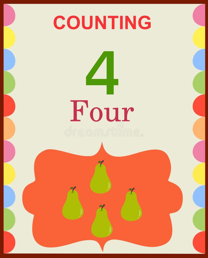 Counting Number 4 Stock Illustrations – 561 Counting Number 4 Stock ...