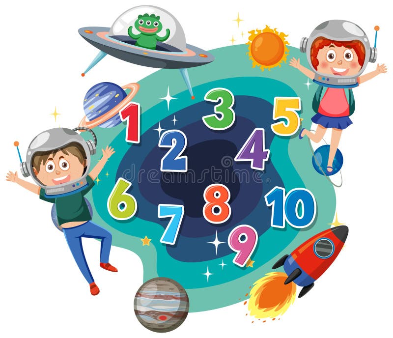 Counting Numbers for Kids stock vector. Illustration of character ...