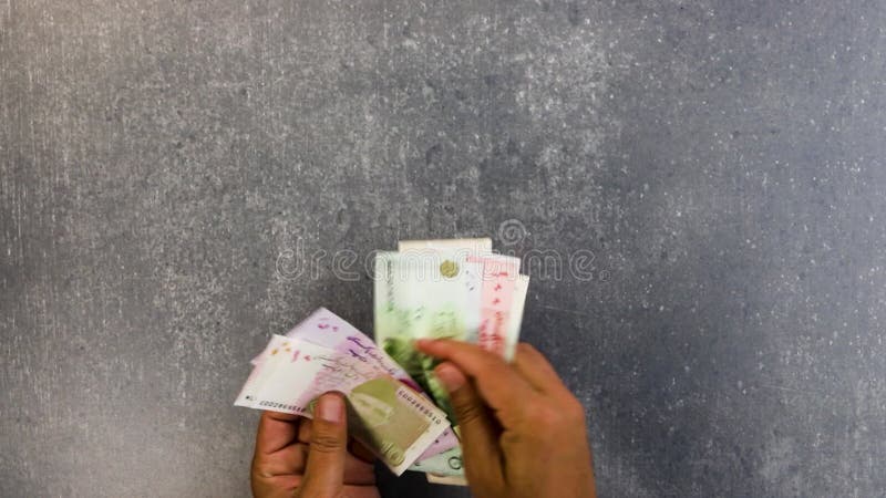 Counting Pakistani Currency Notes One by One Stock Footage - Video of ...