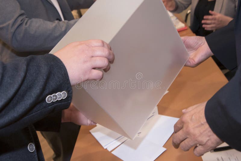 Counting of Votes in Election Stock Image - Image of movement ...