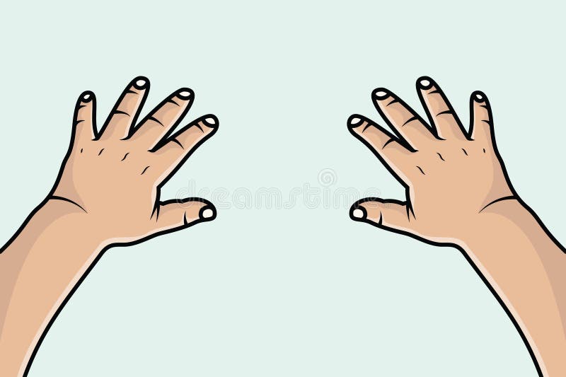 Counting People Hand Vector Illustration Stock Vector - Illustration of ...