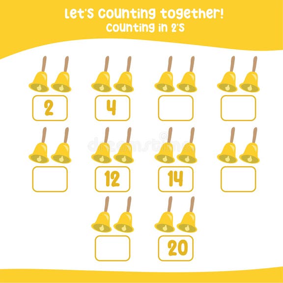 Counting by Two S the Xmas Bell Practising Math in Multiple of 2s ...