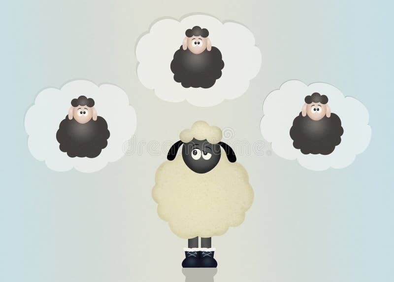 Counting sheep stock illustration. Illustration of sheep - 85848007