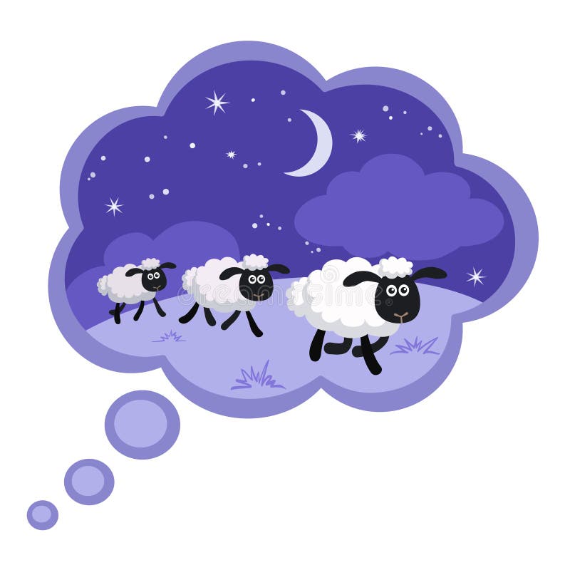 Sheep Counting Sheep Stock Illustrations – 1,154 Sheep Counting Sheep ...