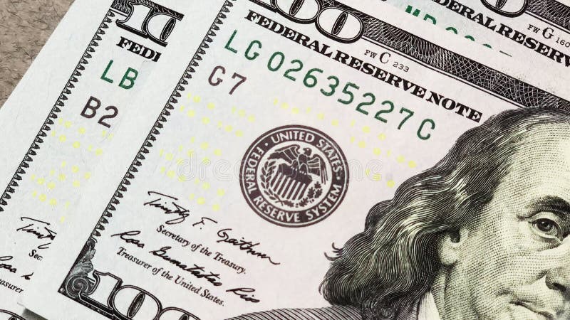 Counting Stack of Money, 100 Dollar Bill Stock Video - Video of bill ...