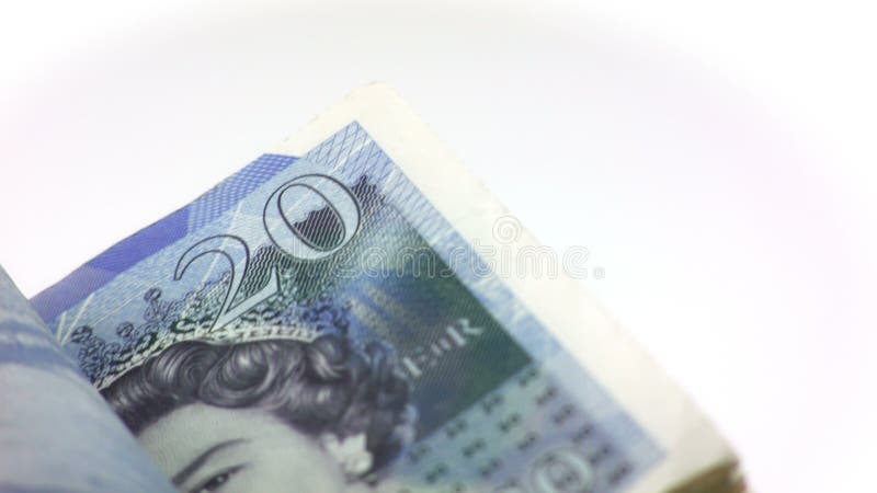 Counting a Stack of 20 Pound Notes Stock Video - Video of symbol, money ...