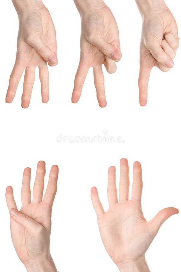 Counting woman hands stock image. Image of palm, fingers - 7920031