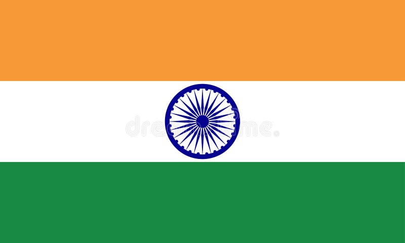 Countries and Cultures: the Flag of India Stock Vector - Illustration ...