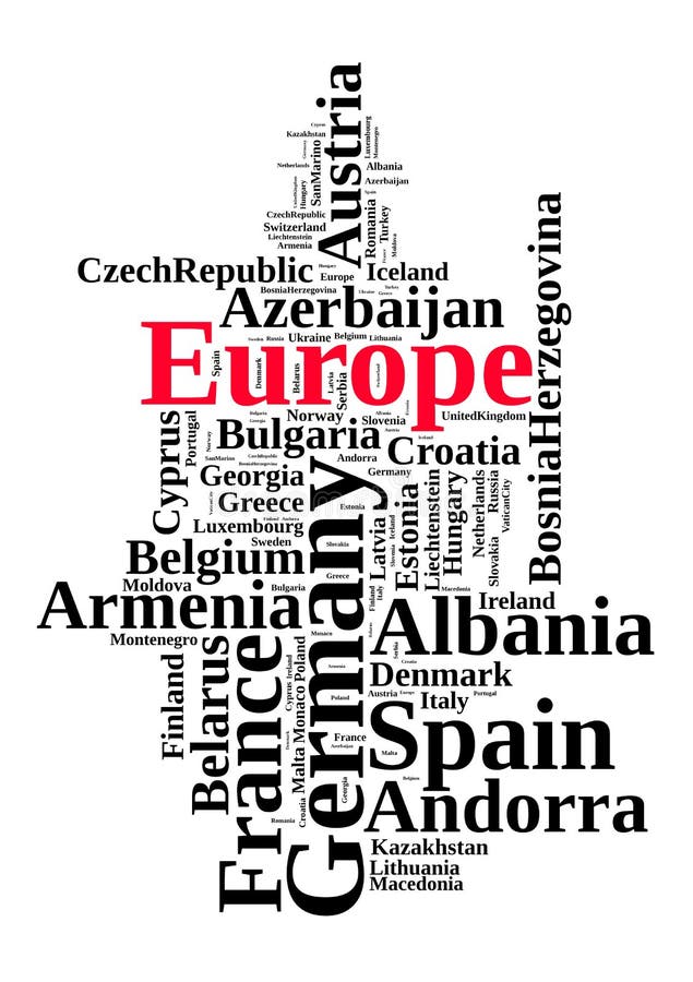 Countries in europe stock illustration. Illustration of belarus - 92977836
