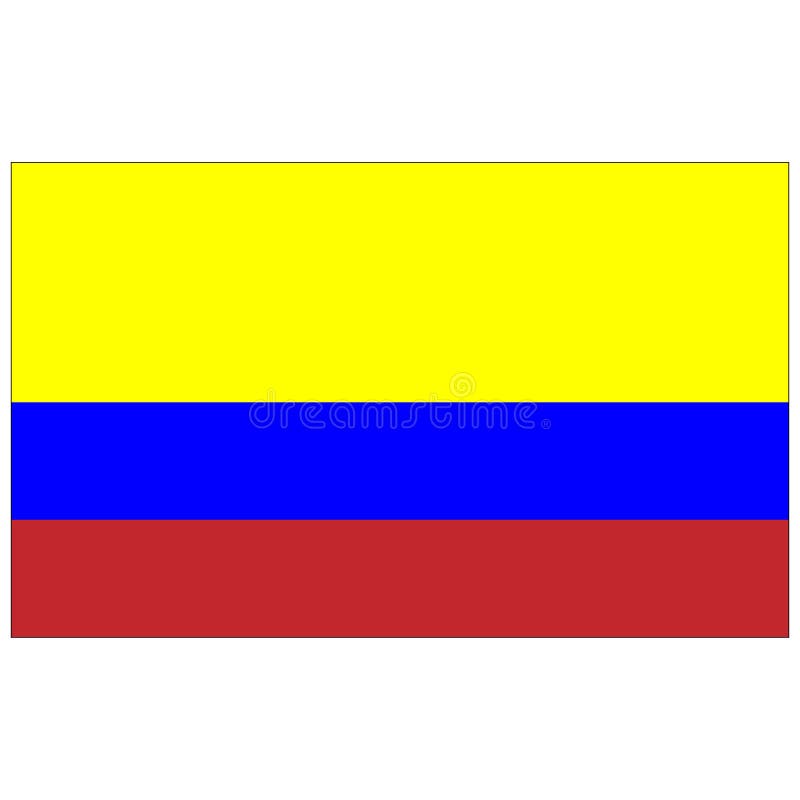 Columbian Flag - South America Stock Illustration - Illustration of ...