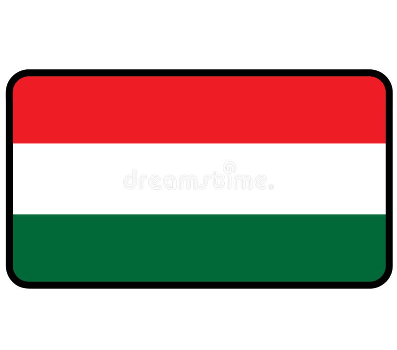 Hungary Flag - European Country Flag Vector Art Stock Illustration ...