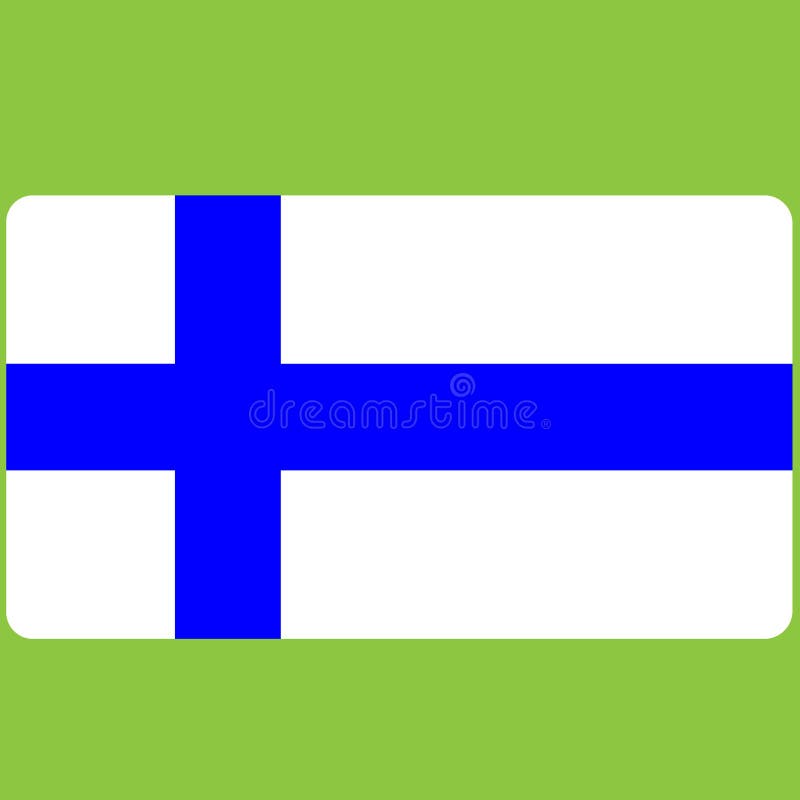FINLAND - Finland Flag Vector Art Drawing Stock Illustration ...