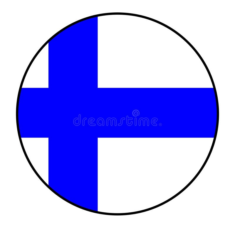 FINLAND - Finland Flag Vector Art Drawing Stock Illustration ...