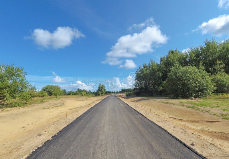 Country asphalt road stock photo. Image of road, country - 153344656