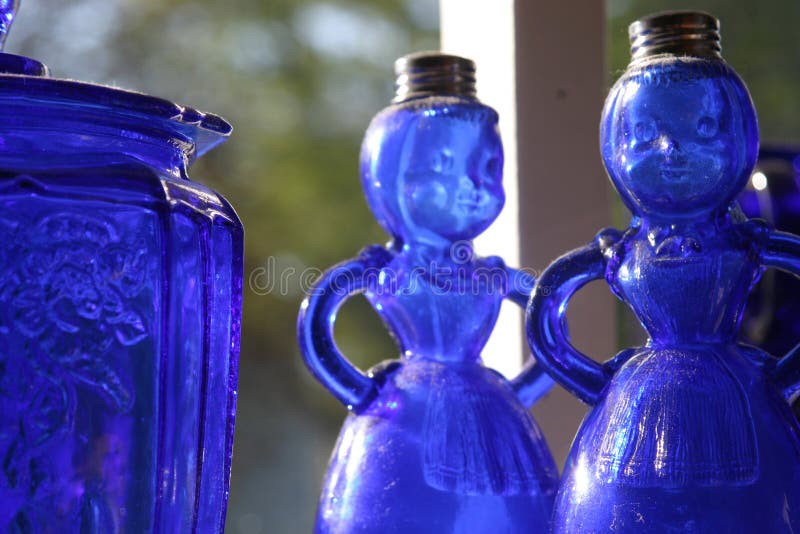 Country blue glass ladies stock image. Image of transclusent - 1127919