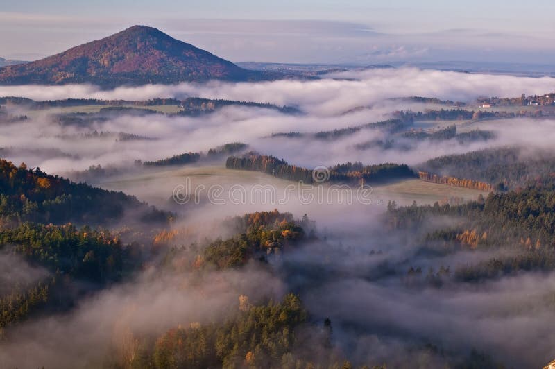 Country of Bohemian Switzerland Stock Image - Image of park, vyhlidka ...