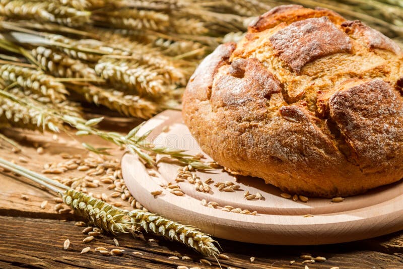 Country Bread from a Healthy Grains Stock Photo - Image of indigenous ...