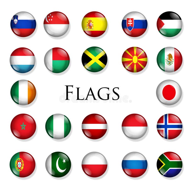 Country buttons stock illustration. Illustration of portugal - 4366885