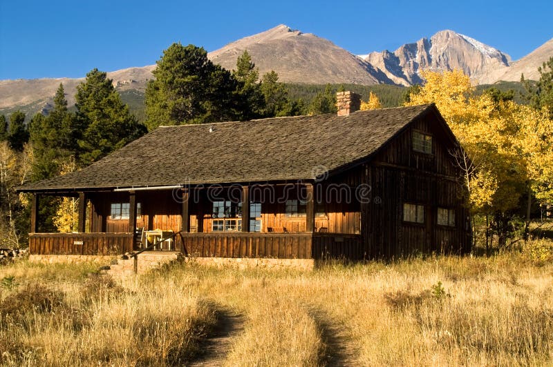 Country Cabin in Autumn stock photo. Image of north, colorado - 8156924