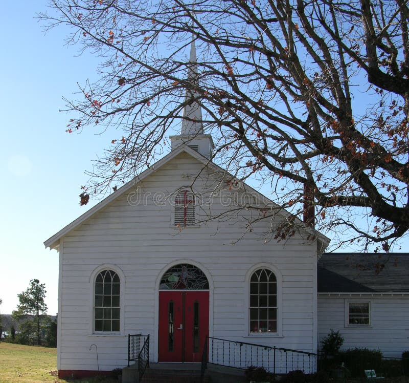 Country Church stock image. Image of doors, sunday, steeple - 1564167