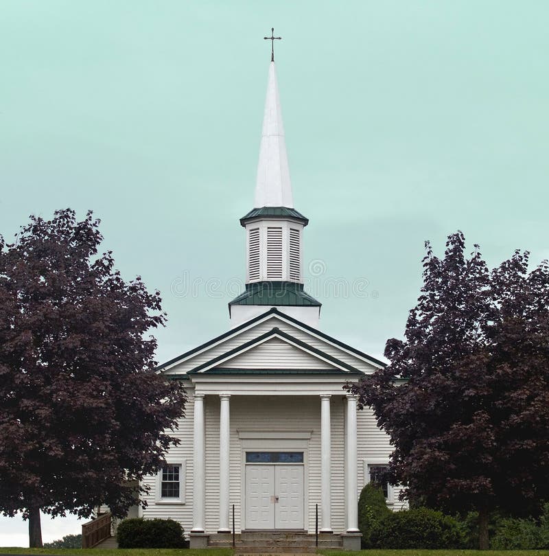 Country church stock image. Image of foliage, christian - 20305259