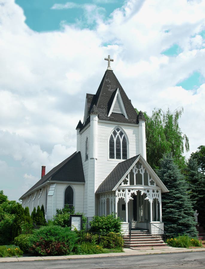Country church stock image. Image of foliage, christian - 20305259
