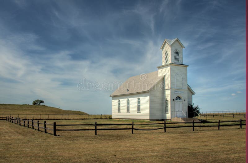 Country Church stock image. Image of protestant, kansas - 20837605